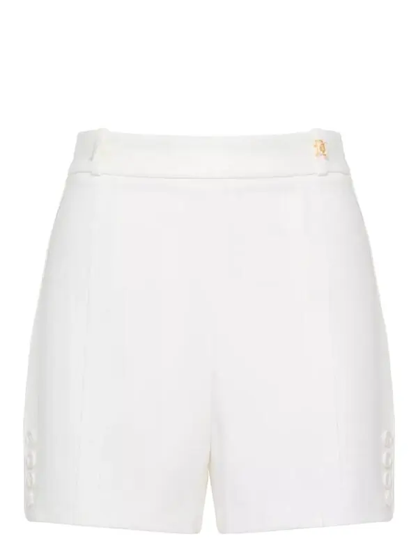 Elisabetta Franchi Crêpe Mini Shorts - White