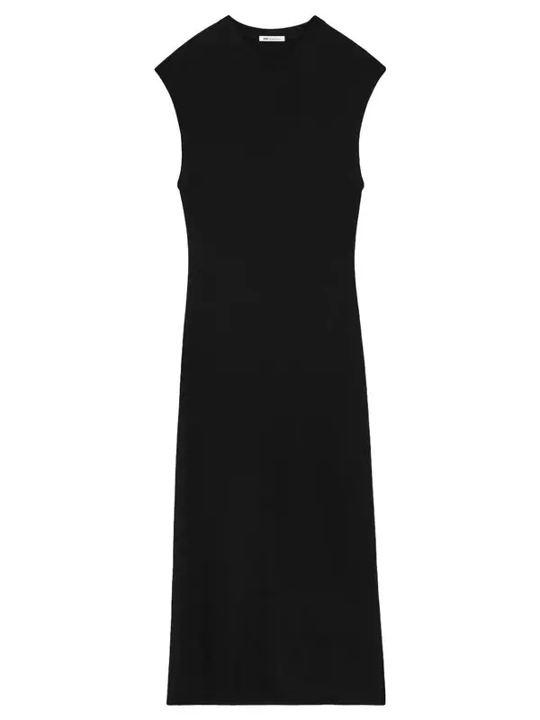 Ami Sleeveless Midi Dress - Black