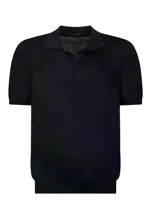 Tagliatore Polo-collar T-shirt - Blue