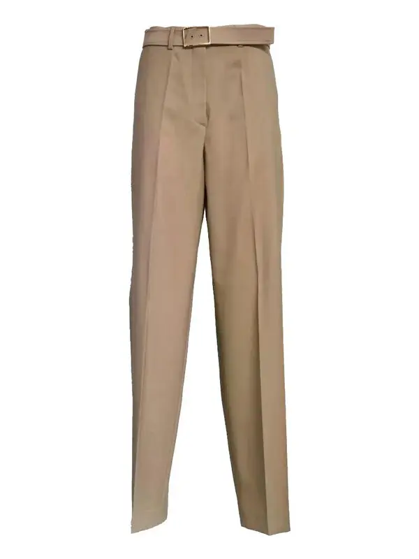 Sportmax Belted Cropped Trousers - Neutrals