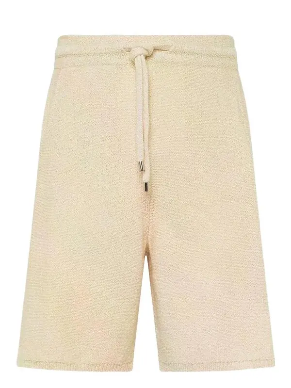 LANEUS Knitted Drawstring Shorts - Neutrals