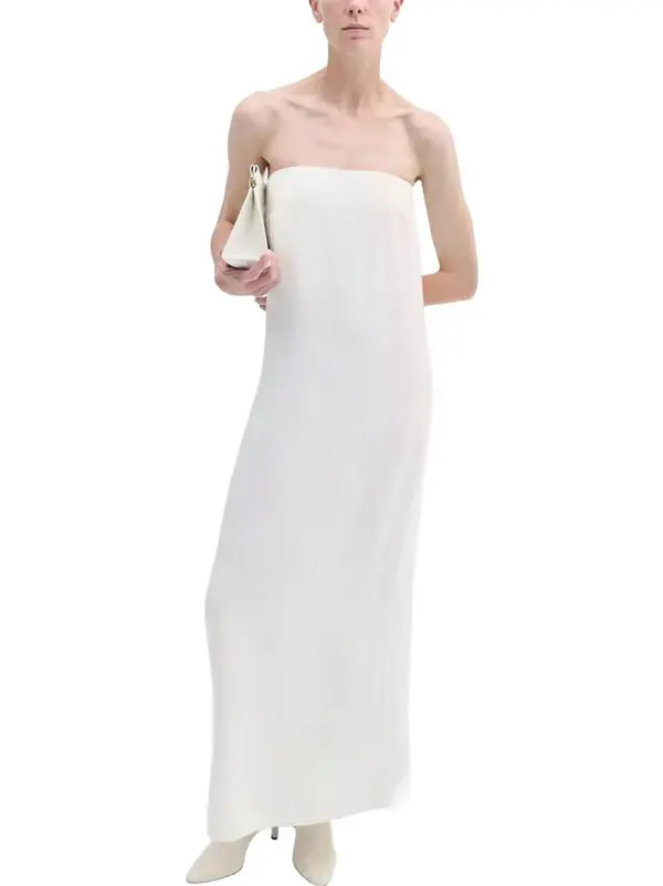 Co Collection Strapless Column Gown - White