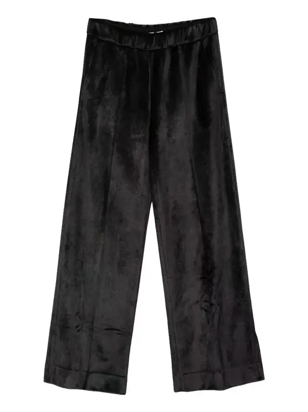 JIL SANDER Velvet Trousers - Black