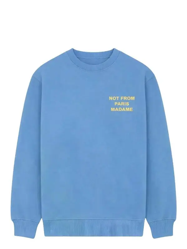 Drole De Monsieur Crew-neck Sweatshirt - Blue