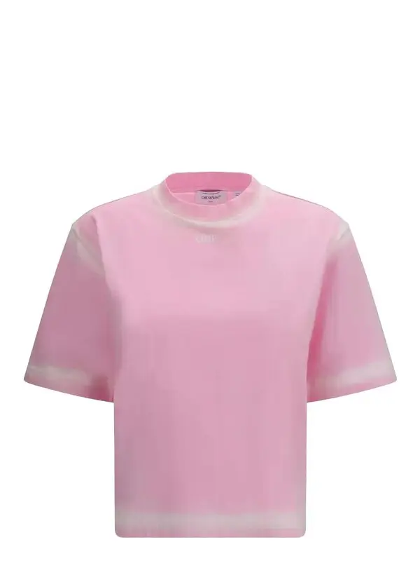 Off-White Spray Off Stamp Boxy T-shirt - Pink