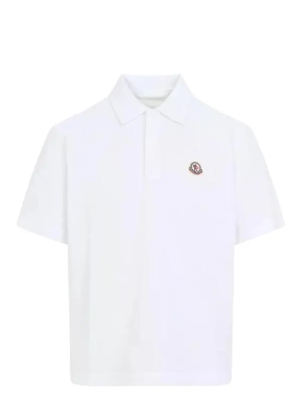 Moncler Patch Polo Shirt - White