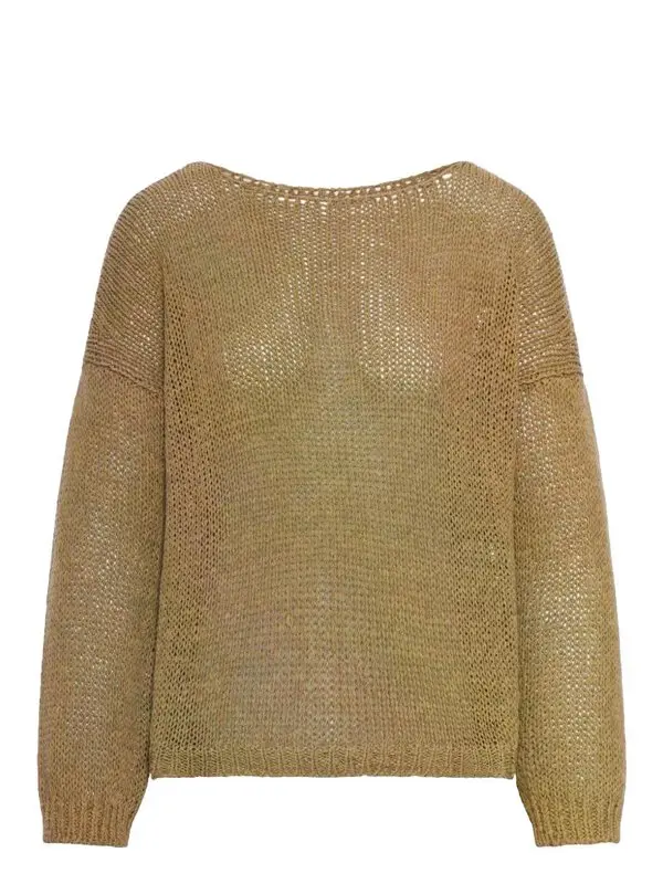ROBERTO COLLINA Open-knit Sweater - Neutrals