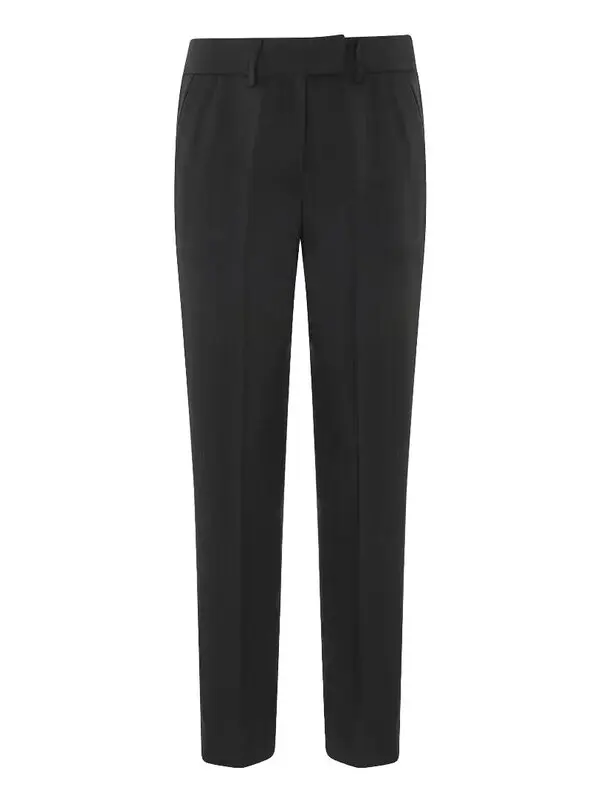 Federica Tosi Pressed-crease Trousers - Black