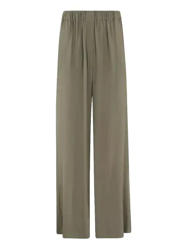 Federica Tosi Elasticated Wide Leg Trousers - Green