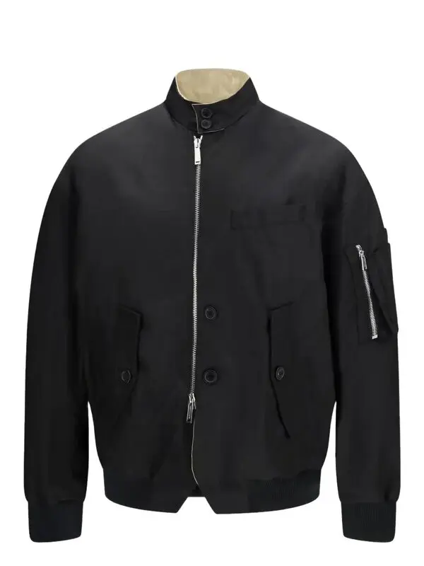 Dsquared2 Heritage Zip Pockets Bomber Jacket - Black