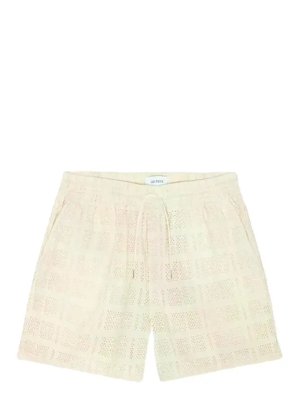 LES DEUX Open-work Deck Shorts - Neutrals