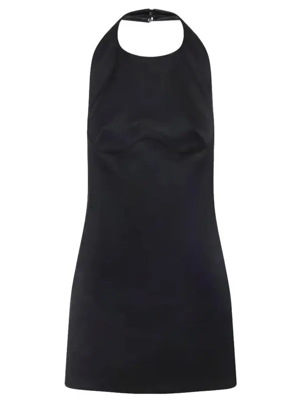 Elisabetta Franchi Halterneck Sleeveless Dress - Black