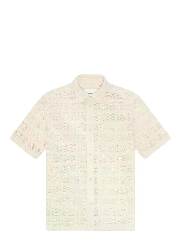 LES DEUX Charlie Open-work Shirt - Neutrals