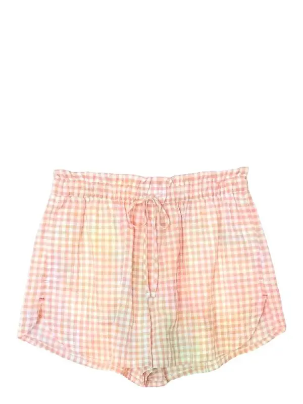 Xirena Gingham-print Shorts - Pink