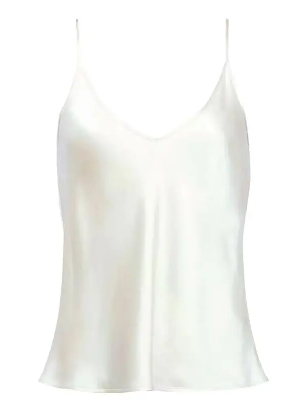 L'Agence Lexi V-neck Tank Top - White