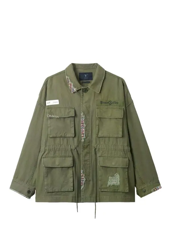 FIVE CM Patchwork Jacket - Green