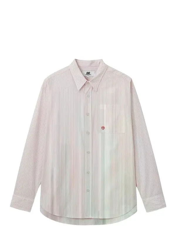 CHOCOOLATE Striped Cotton Shirt - Pink