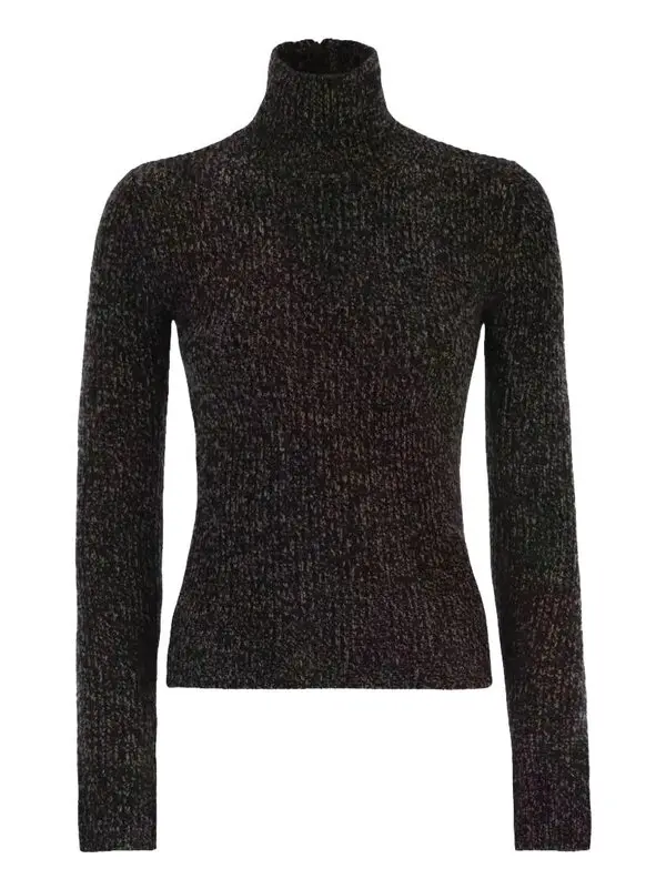 Max Mara Ribbed Turtleneck Jumper - Black