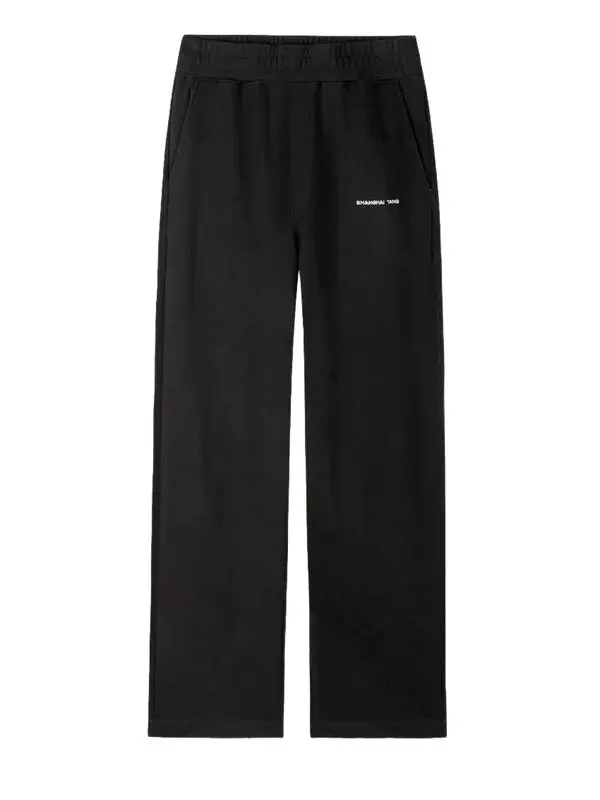 Shanghai Tang Logo Track Pants - Black