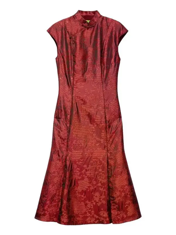 Shanghai Tang Qipao Dress - Red