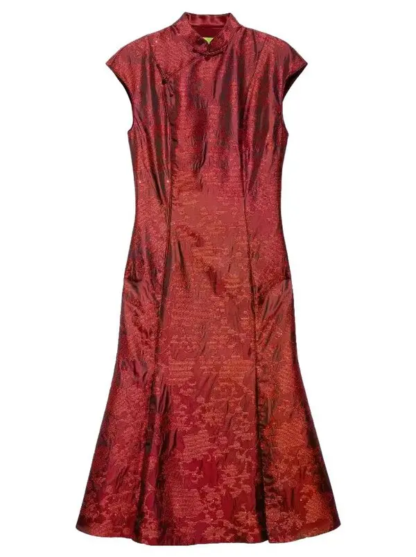 Shanghai Tang Qipao Dress - Red