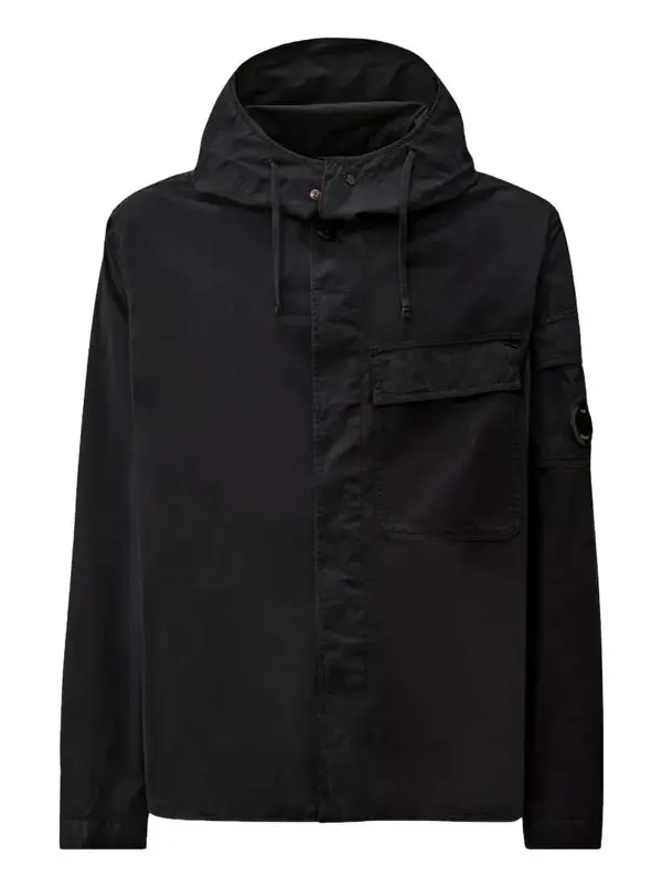 C.P. COMPANY Flap-pocket Hooded Jacket - Black