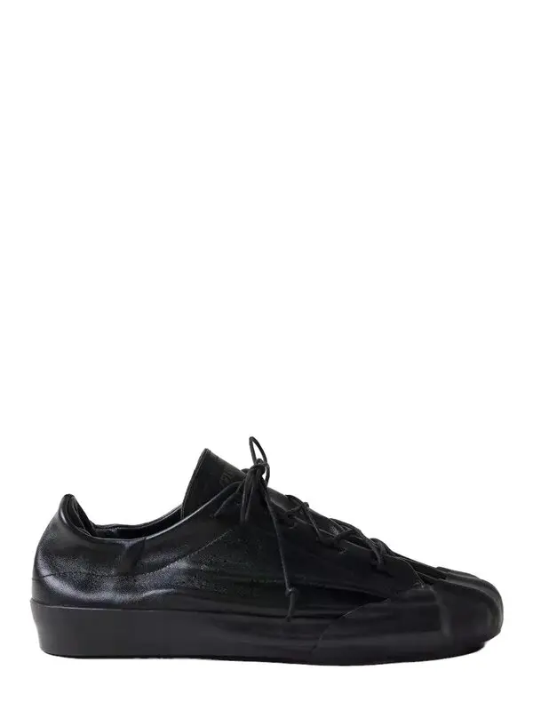 SPRINGA Low-top Leather Sneakers - Black