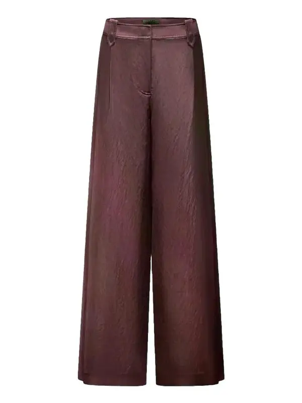 Shanghai Tang Pleated Wide-leg Trousers - Pink