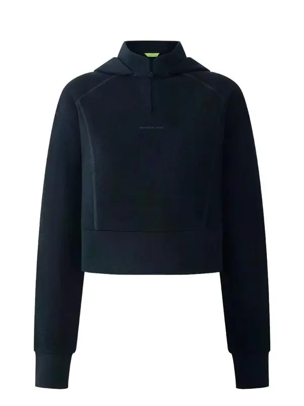 Shanghai Tang Hoodie With Logo Detail - Black