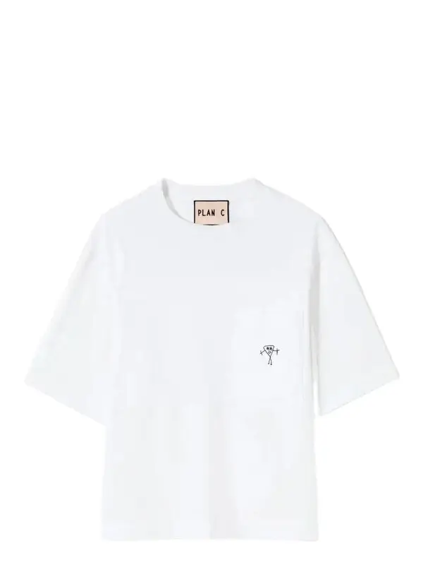 Plan C Graphic Pocket T-shirt - White