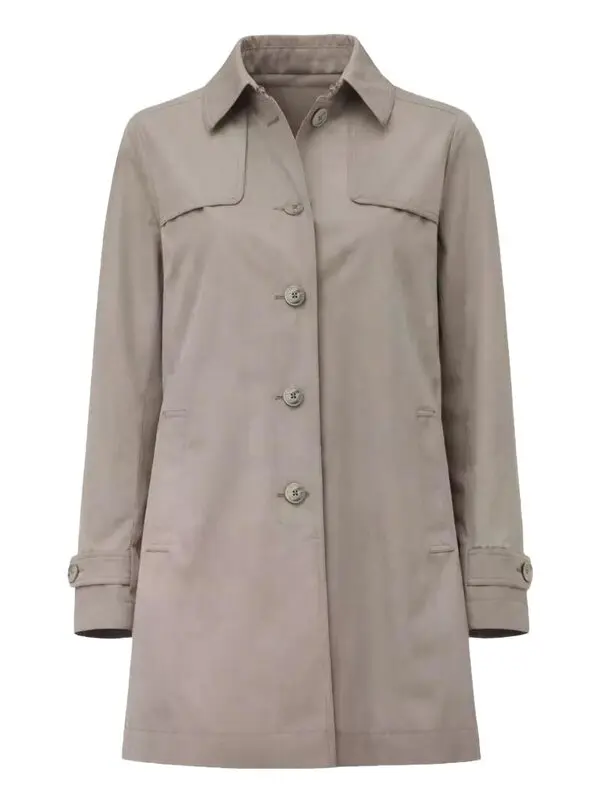 Herno Buttoned Trench Coat - Neutrals
