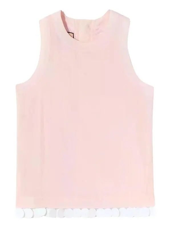Plan C Pompom Tank Top - Pink