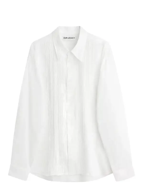 Our Legacy Promise Curved-hem Shirt - White