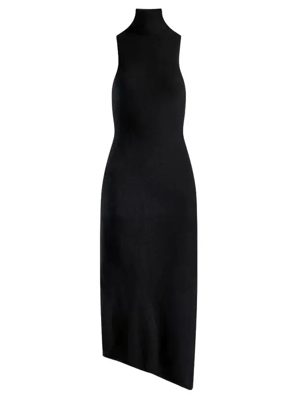 CIRCUS HOTEL Sleeveless Turtleneck Dress - Black