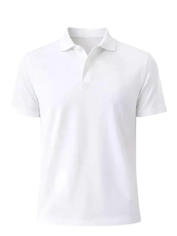 PATRICK ASSARAF Pima Button-up Cotton Polo Shirt - White