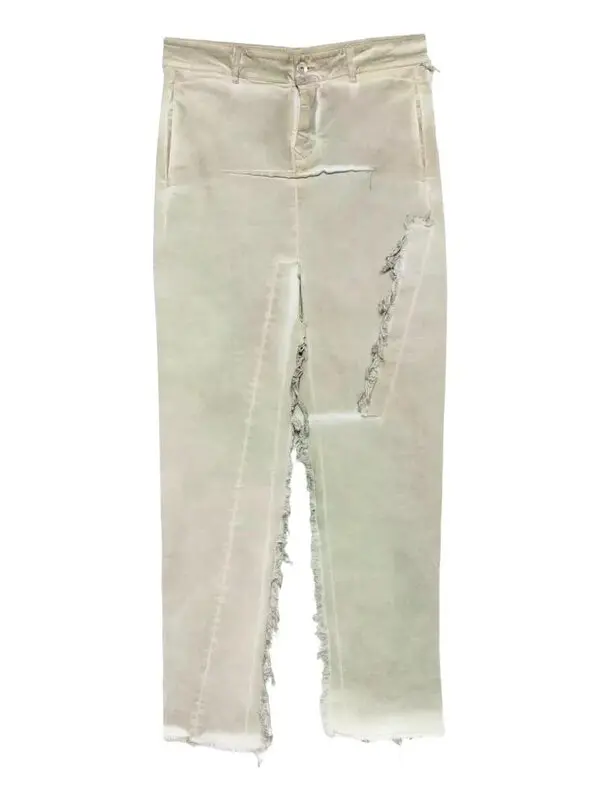 Rick Owens Distressed Skirt - Neutrals