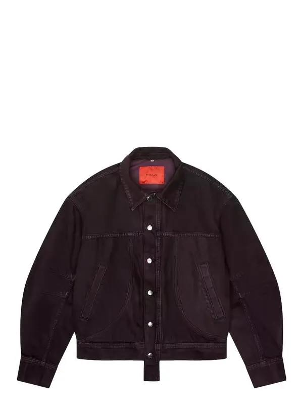 Eckhaus Latta Paneled Denim Jacket - Purple