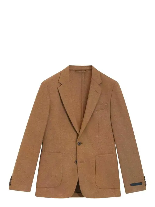 BOSS X Beckham Slim-fit Single-breasted Blazer - Brown