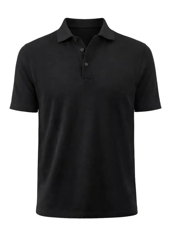 PATRICK ASSARAF Iconic Short-sleeve Polo Shirt - Black