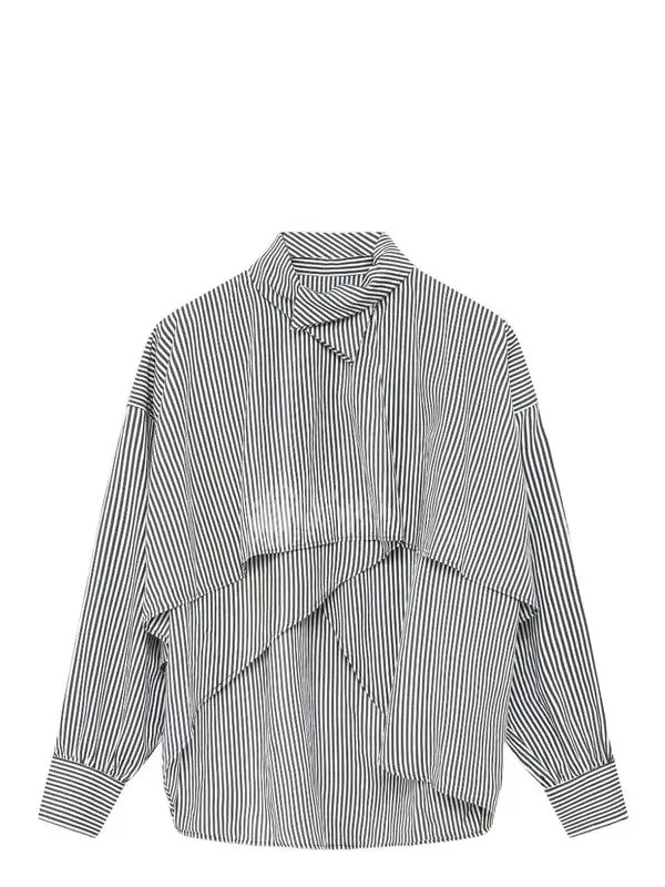 MARGAUX LONNBERG Bird Striped Top - Grey