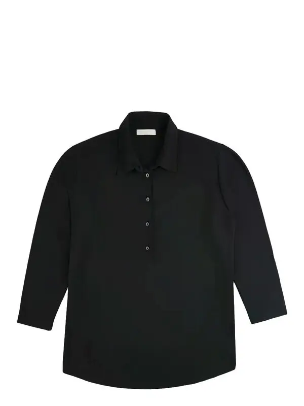 SLOWEAR Buttoned Polo Shirt - Black