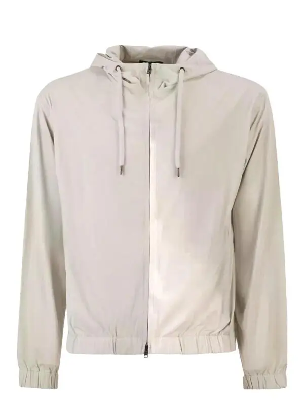 Herno Hooded Jacket With Elasticated Waist - Neutrals