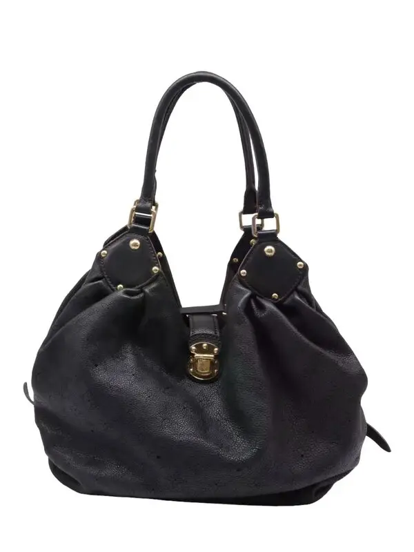 LOUIS VUITTON Mahina Leather Shoulder Bag - Black