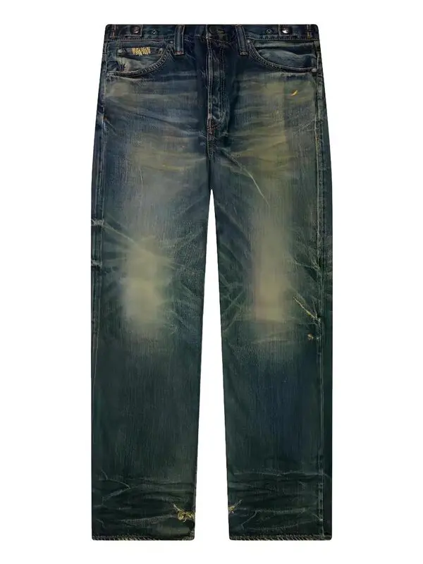 Mastercraft Union Relaxed Straight Leg Jeans - Blue