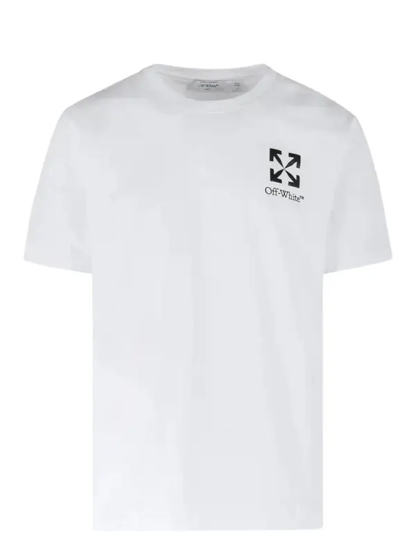 Off-White Arrows-logo Cotton T-shirt - White