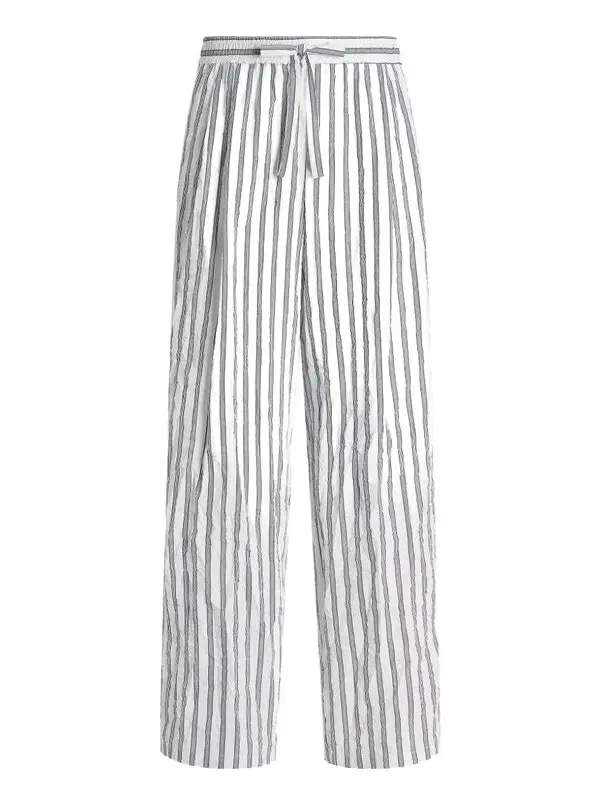 Dolce & Gabbana Striped Loungewear Trousers - White