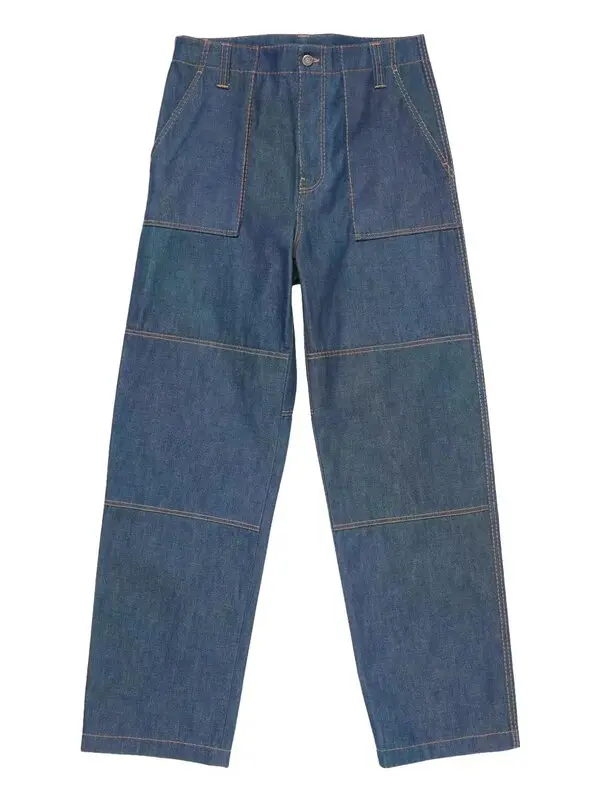 Acne Studios Belted Wide-leg Trousers - Blue