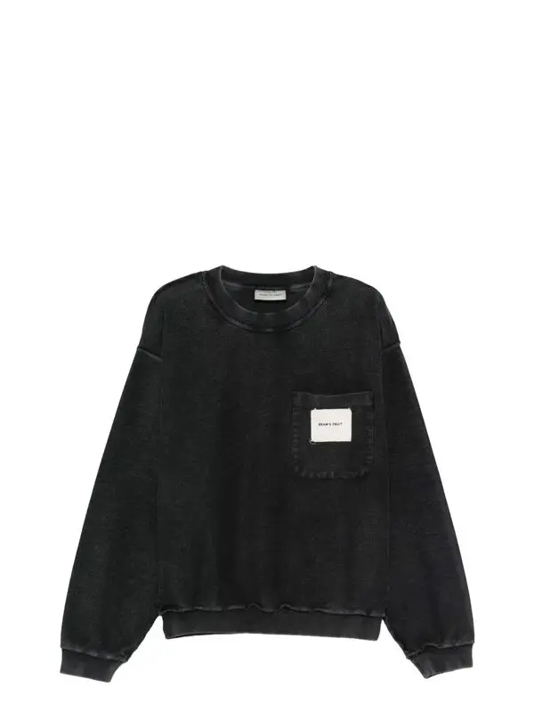 BRAM’S FRUIT Chest-pocket Sweatshirt - Black