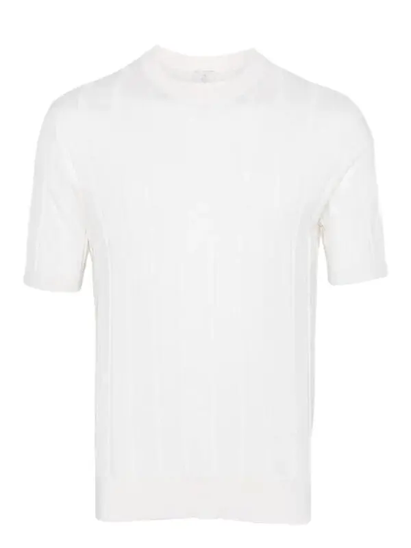 Eleventy Round-neck T-shirt - Neutrals