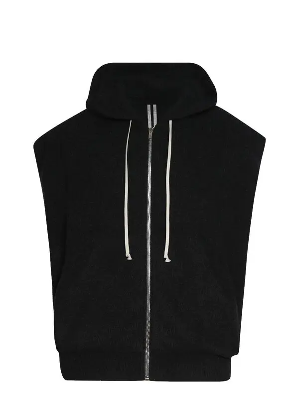 Rick Owens Zipped Relaxed Fit Hoodie - Black